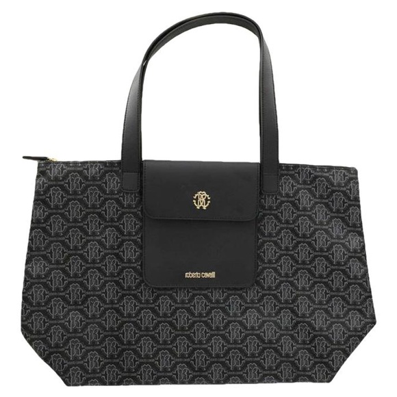 Roberto Cavalli | Bags | Roberto Cavali Borsom Black Tote | Poshmark